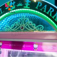 China Colorful Park Arcade Claw Machine 80x90x205cm with LED Lights and CE Certification for Amusement Parks for sale