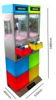 China Colorful Park Arcade Claw Machine 80x96x206cm Coin Operated Crane Game with LED Lighting for sale