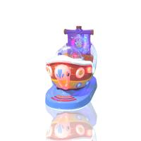 China Colorful Park Boat Shape Coin Operated Kid Swing Machine 90x80x200cm CE Certified for Amusement Parks for sale