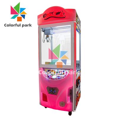 China Colorful Park 88cm Coin Operated Claw Crane Machine for Amusement Park with LED Lighting for sale