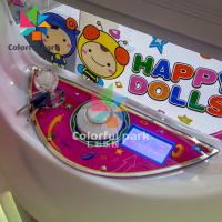 China Colorful Park 88cm Coin Operated Claw Crane Machine for Amusement Park with LED Lighting for sale