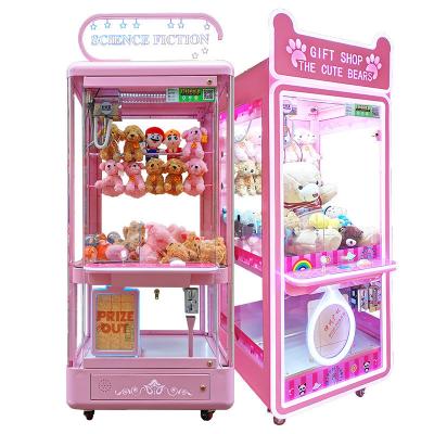 China Colorful Park Wooden House Toy Crane Game Machine 81cm for Amusement Center for sale