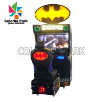 China Two Player Car Racing Arcade Game Machine 90x80x200cm with LED Lighting CE Certified for sale