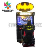 China Two Player Car Racing Arcade Game Machine 90x80x200cm with LED Lighting CE Certified for sale