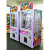 China Colorful Park 7 Colors Coin Push Toy Crane Claw Machine 150KG Amusement Game Center for sale