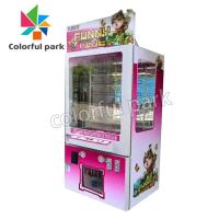 China Colorful Park 7 Colors Coin Push Toy Crane Claw Machine 150KG Amusement Game Center for sale