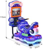 China Customizable Kids Electric Coin Shaker Speed Bike 3D Interactive Racing Rocker 90x80x200cm for sale