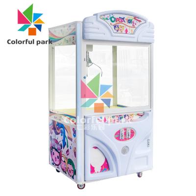 China Colorful Park Arcade Crane Claw Machine 80x90x205cm CE Certified Coin Operated Prize Game for sale