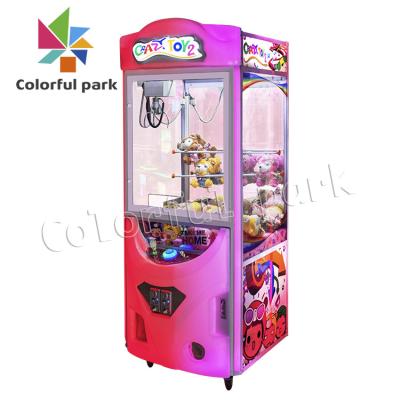 China Colorful Park Arcade Claw Crane Machine 80x90x205cm with LED Lighting CE Certified for sale