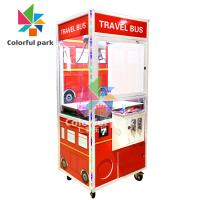 China Colorful Park Coin Operated Claw Crane Machine 80x80x190cm with CE Certificate for sale