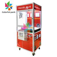 China Colorful Park Coin Operated Claw Crane Machine 80x80x190cm with CE Certificate for sale