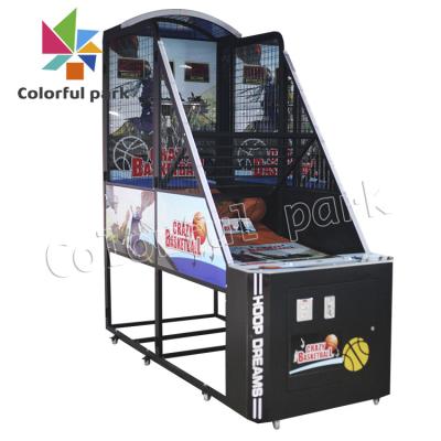 China Age 3 Years Foldable Indoor Electronic Basketball Shooting Game with Interactive Hoop for sale