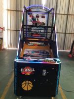 China Age 3 Years Foldable Indoor Electronic Basketball Shooting Game with Interactive Hoop for sale