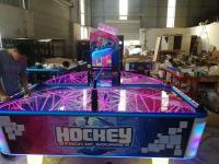 China Coin Operated Air Hockey Arcade Machine 70x125x213cm LED Lighting CE Certified for sale