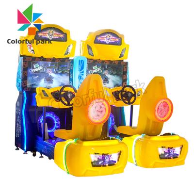 China Coin Operated Racing Simulator Seat 48V LED Arcade Game Machine 90x80x200cm for sale