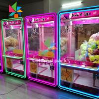 China Colorful Park Mini Claw Machine 80x90x205cm CE Certified Coin Operated Crane Game for Amusement Center for sale