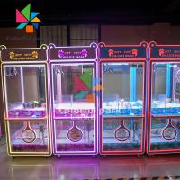 China Colorful Park Mini Claw Machine 80x90x205cm Coin Operated Arcade Crane Game for Kids Age 3+ for sale