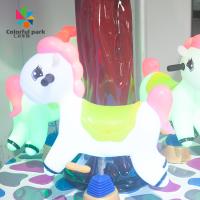 China Customized Fiberglass Carousel Mini Merry Go Round 3 Players 120kg Capacity Coin Operated Game Machine for sale