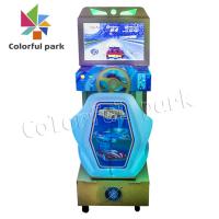 China TT Racing Car Coin Operated Kids Car Racing Arcade Video Game Machine 48V for sale
