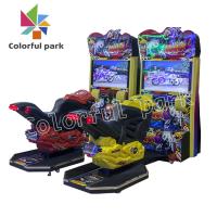 China Coin Operated Dinosaur Shooting Arcade Game Machine 167x60x125cm with LED Lighting for sale