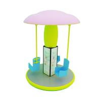 China Childrens Merry Go Round Indoor Playground Carousel 48V LED Music Ride with Remote Control for sale