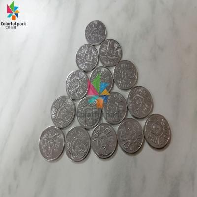 China Colorful Park Custom Metal Game Token Coin Operated Kiddie Ride 48V 120KGS for sale