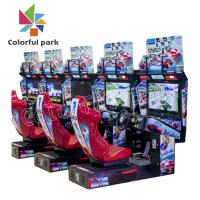 China Colorful Park Coin Operated Car Racing Game Machine 32 inch for Amusement Center for sale