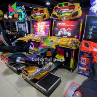 China Custom Plug Type 32 Inch Indoor Racing Car Game Machine 200W for Family Entertainment Centers for sale