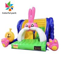 China Commercial Inflatable Slide Bouncer Castle for Kids 3+ Years 0.55mm PVC for sale