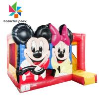 China Commercial Inflatable Slide Bouncer Castle for Kids 3+ Years 0.55mm PVC for sale