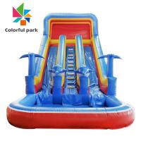 China Commercial Inflatable Bouncy Castle with Slide for Kids Age 3-12 0.55mm PVC for sale