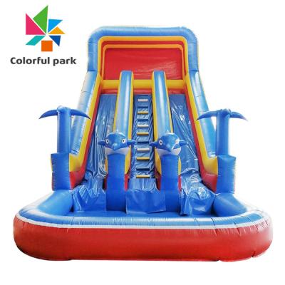 China Commercial Inflatable Bouncy Castle with Slide for Kids Age 3-12 0.55mm PVC for sale