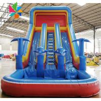 China Commercial Inflatable Bouncy Castle with Slide for Kids Age 3-12 0.55mm PVC for sale