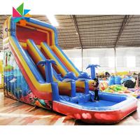 China Commercial Inflatable Bouncy Castle with Slide for Kids Age 3-12 0.55mm PVC for sale