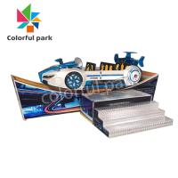 China Colorful Park 8-Seat 360 Degree Rotary Car Amusement Ride with LED Lights 250W for sale