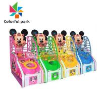 China Colorful Park Mini Children Basketball Arcade Game Machine 1500x770x1900mm 250W for sale