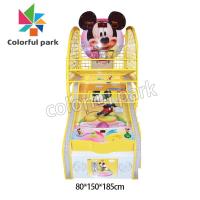 China Colorful Park Mini Children Basketball Arcade Game Machine 1500x770x1900mm 250W for sale