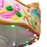 China Colorful Park 6 Player Kiddie Carousel Arcade Game 130cm Coin Operated Ride for Amusement Park for sale