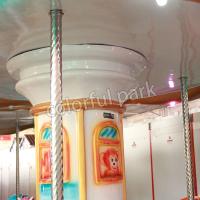China Colorful Park 6 Player Kiddie Carousel Arcade Game 130cm Coin Operated Ride for Amusement Park for sale