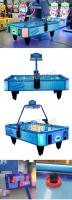 China Coin Operated Air Hockey Table Arcade Game Machine 2600mm with LED Lighting for sale