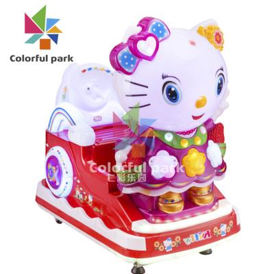 China Colorfulpark Kiddle Game Machine Kids Swing Racing Arcade Game 80x90x205cm CE for sale