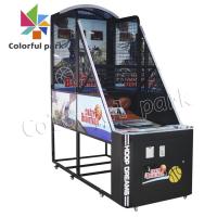 China Coin Operated Basketball Arcade Game Machine 257x100x238cm Folding for Amusement Park for sale