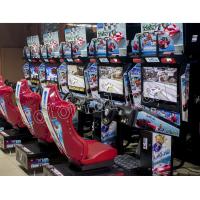 China Colorful Park Coin Operated Racing Game Machine 80x90x205cm CE Certified Arcade Game for sale