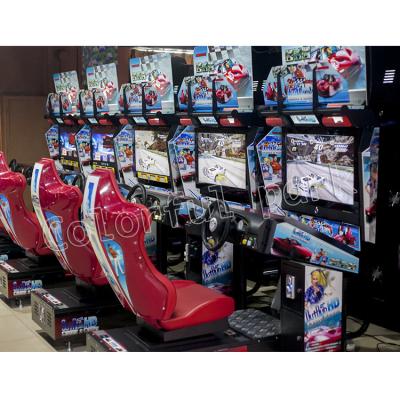 China Colorful Park Coin Operated Racing Game Machine 80x90x205cm CE Certified Arcade Game for sale