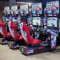 China Colorful Park Coin Operated Racing Game Machine 80x90x205cm CE Certified Arcade Game for sale