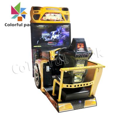China Coin Operated 3 Player Kids Ride On Car 130x130x240cm with LED Lights and Music for Amusement Park for sale