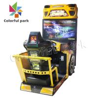 China Coin Operated 3 Player Kids Ride On Car 130x130x240cm with LED Lights and Music for Amusement Park for sale