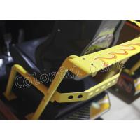 China Coin Operated 3 Player Kids Ride On Car 130x130x240cm with LED Lights and Music for Amusement Park for sale