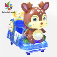China Colorful Park Coin Operated Claw Crane Machine 80x90x205cm with LED Lighting and CE Certification for sale