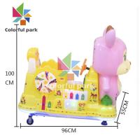 China Colorful Park Coin Operated Claw Crane Machine 80x90x205cm with LED Lighting and CE Certification for sale